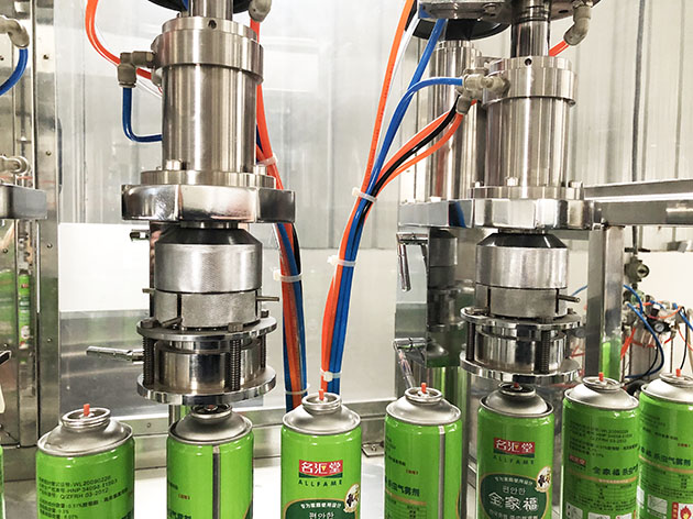 Aerosol Can Filling Machine For Butane Gas Cartridge - Strpack