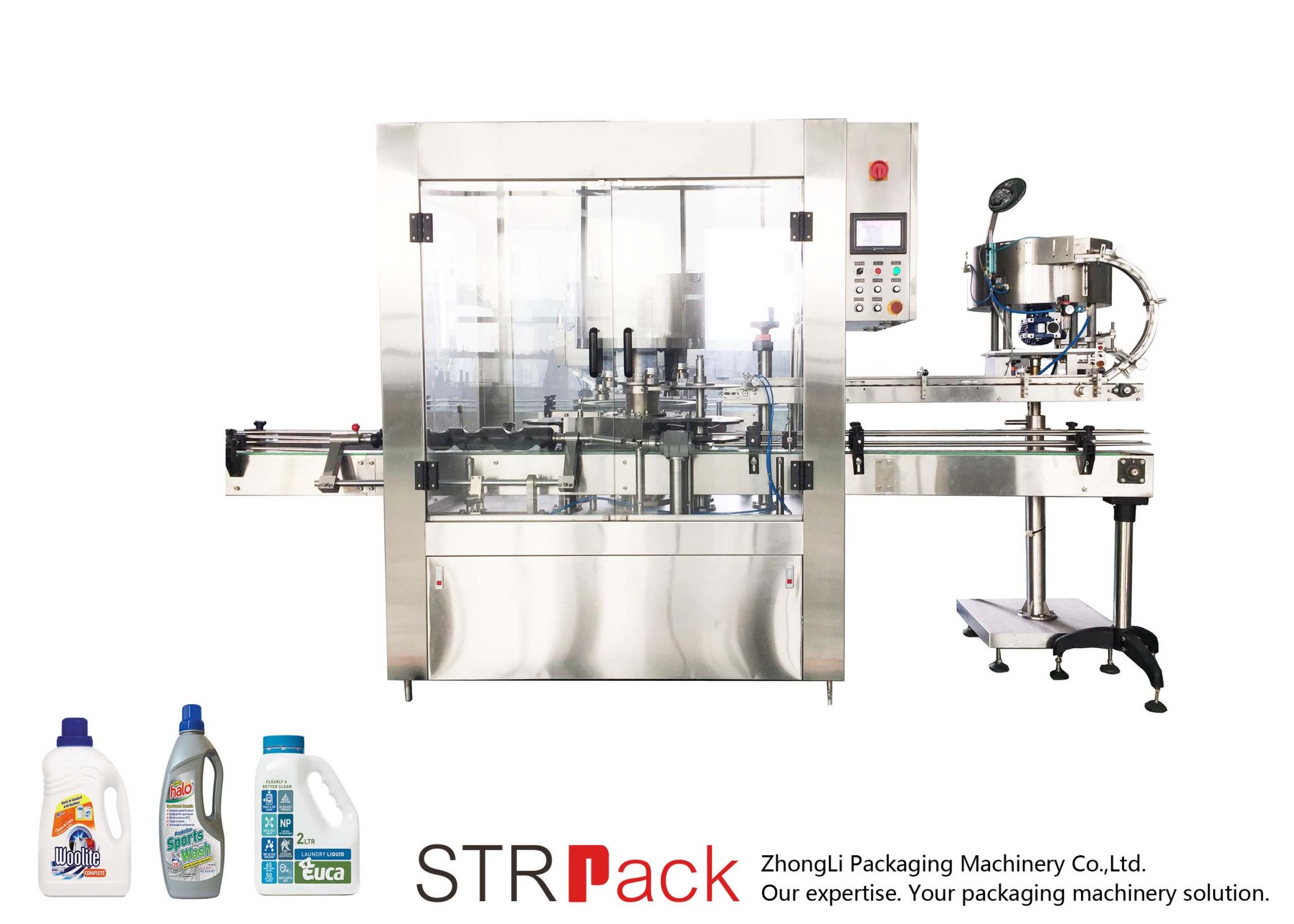 Automatic 6 Head Rotary Capping Machine - Strpack