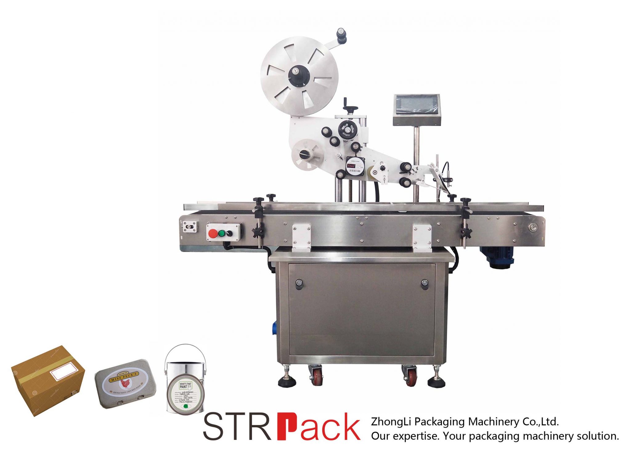 Automatic Vertical Plane Self-Adhesive Labeling Machine - Strpack