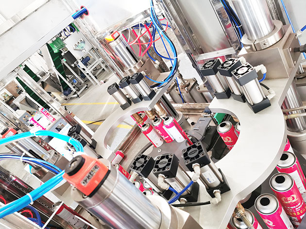 High Speed Aerosol Filling Line - Aerosol Filling Machines, Aerosol ...