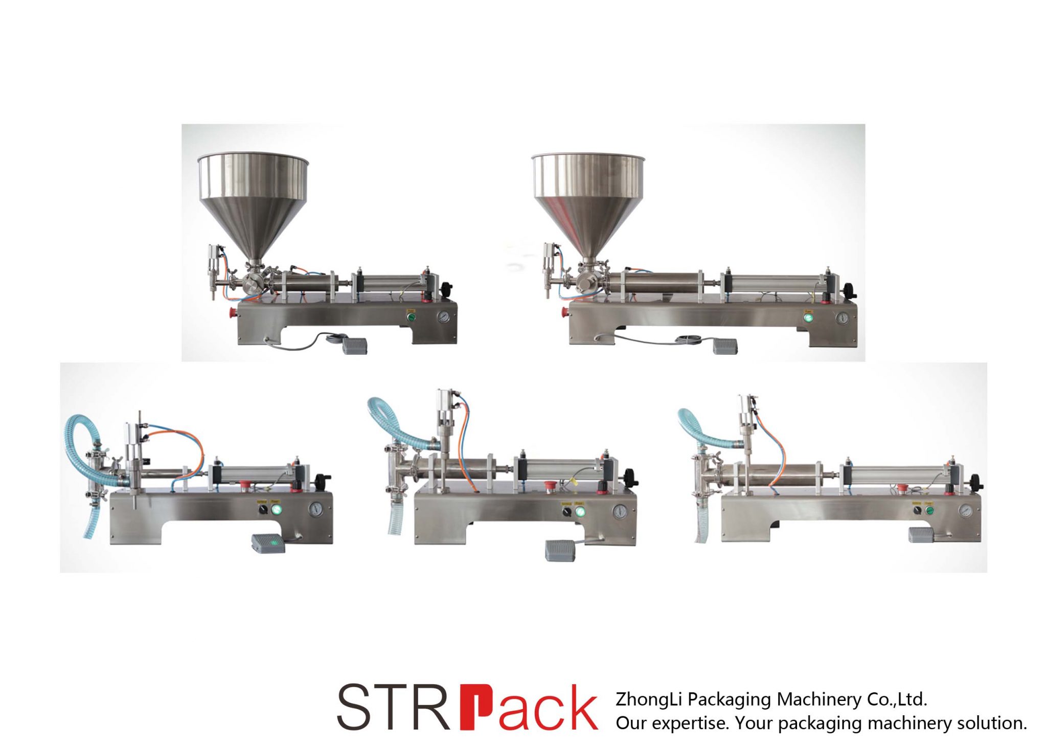 Semi Automatic Piston Liquid Filling Machine - Strpack