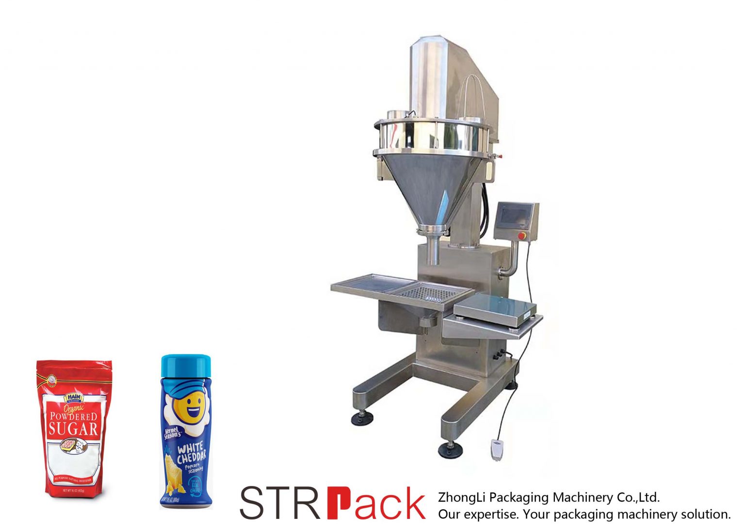 Semiautomatic Auger Powder Filling Machine - Strpack